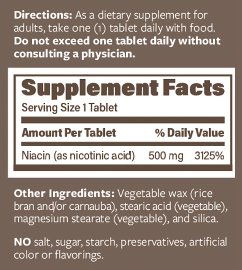 ENDUR-ACIN® Extended Release Niacin Supplement 500mg - Endurance ...
